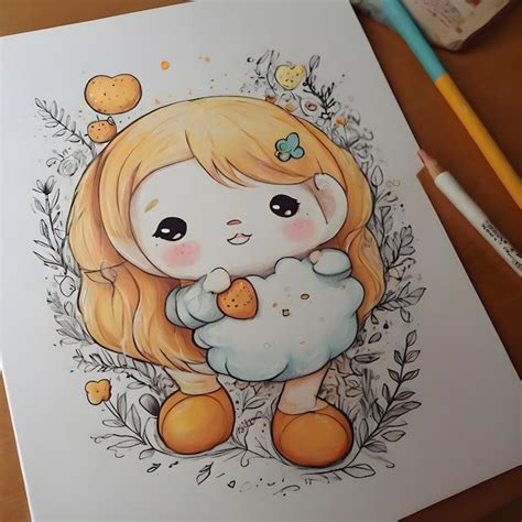 Premium Photo Cute Character Drawings Whimsical Art For Creative Projects