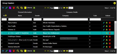 New Black Ui Theme For Php Grid Grid 4 Php Framework