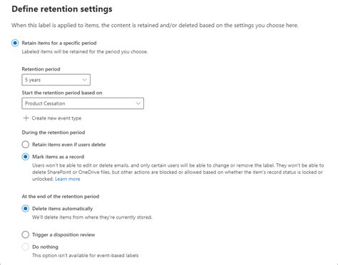 use retention labels to manage sharepoint document lifecycle