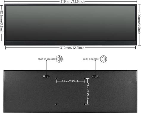 Inch Secondary Screen FHD IPS Touch Second Screen Stretched Bar LCD Display X Mini