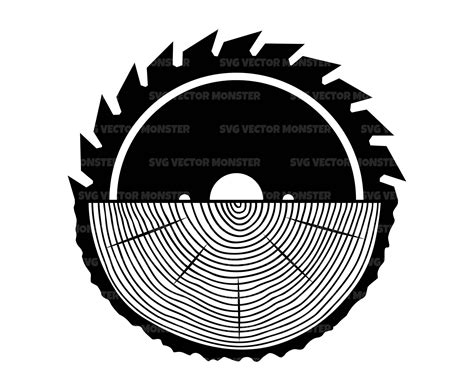 Saw Blade Svg Tree Trunk Slice Svg Tree Cookie Svg Cross Cut Tree Svg Wood Log Svg Vector