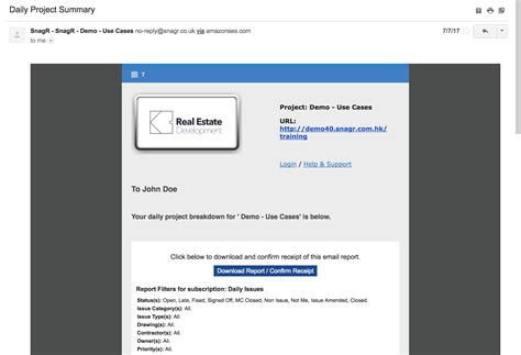 Automated Reporting Snagr