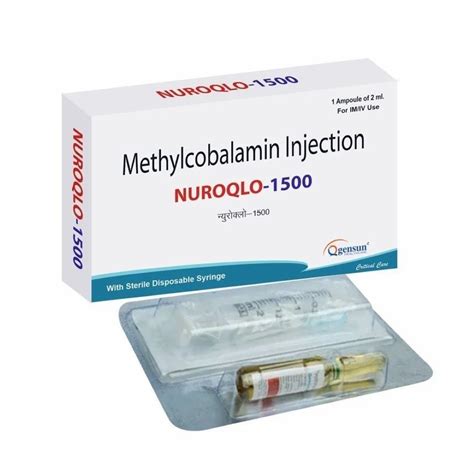 Methylcobalamine 1500 Mcg Inj At ₹ 10piece Vitamin B12 Injection In
