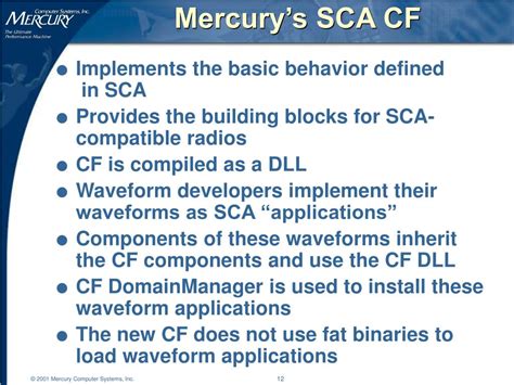 Ppt Software Communication Architecture Compliant Software Defined Radios Powerpoint