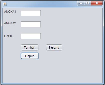 Contoh Program Pengurangan Java Netbeans Materi Java Pemula