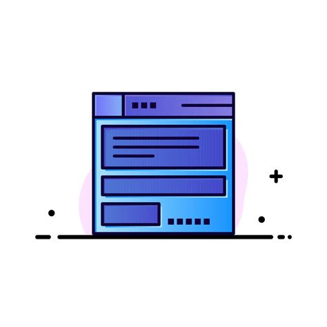 File Browser Computing Code Business Flat Line Filled Icon Vector Banner Template 15173202
