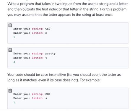 Solved Write A Program Python That Takes In Two Inputs Chegg Com