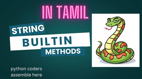 String Builtin Methods In Python Youtube