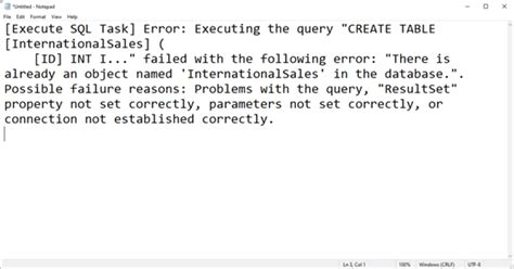 SQL Server Integration Services Tutorial