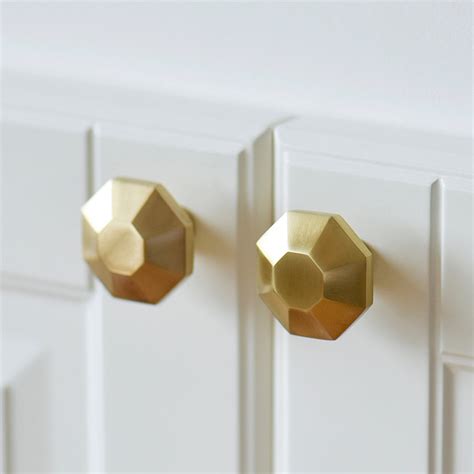 Brass Knob Dresser Knobs Pulls Drawer Pull Handles Unique Etsy