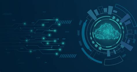 Premium Vector Abstract Cloud Computing And Online Storage Technology Background A Network Of