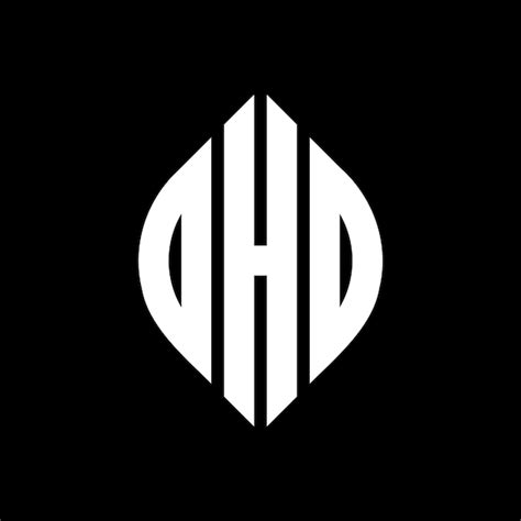 Premium Vector Oho Circle Letter Logo Design With Circle And Ellipse