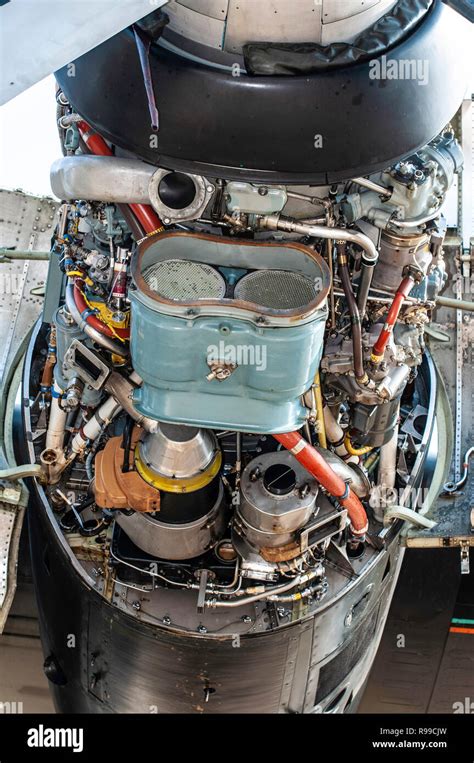 Engine And Propeller Of A Military Plane Disassemble And Repair Engine