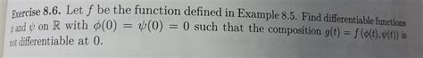 Exercise 8 6 Let F Be The Function Defined In