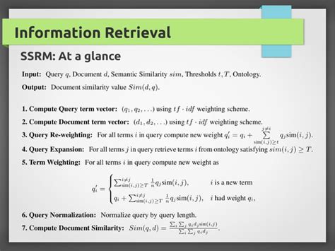 Information Retrieval Using Semantic Similarity Ppt