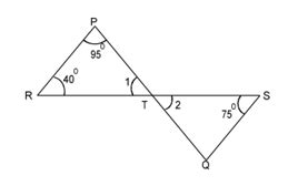 In The Figure Given Below If Lines PQ And RS Intersect At Point T Such That PRT RPT