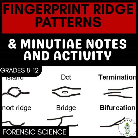 Forensic Science Fingerprint Lab Ridge Patterns And Minutiae Crime