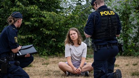 Greta Thunberg Charged With Disobeying Law Enforcement During Climate
