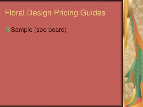 Ppt Pricing And Mark Up In Floral Design Powerpoint Presentation Id 3213379