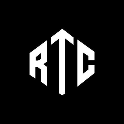 Rtc Letter Logo Design With Polygon Shape Rtc Polygon And Cube Shape