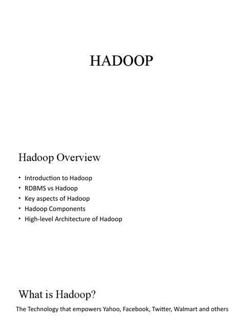 hadoop pdf