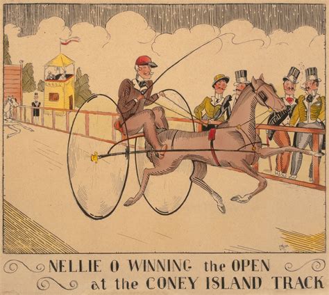 C P Meier Nellie O Winning The Open At The Coney Island Track For Sale At 1stdibs Nellie