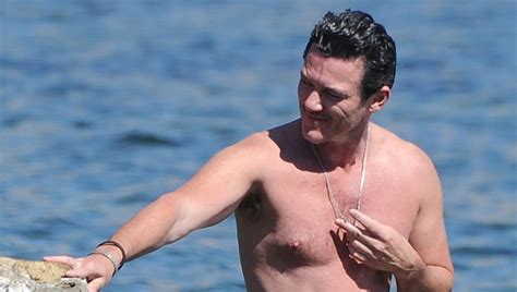 Luke Evans Puts His Shirtless Physique On Display In Ibiza Just