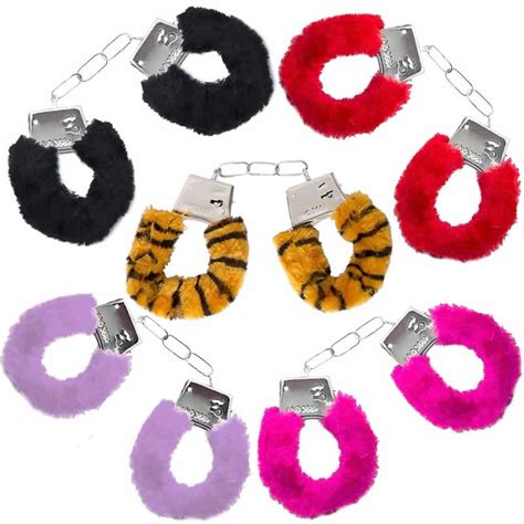 Escolha as Cores Algema De Metal Revestida Com Pelúcia Brincadeira Sensual Sex Shop Shopee