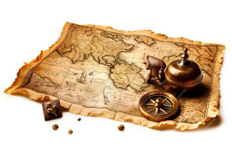 Premium Photo Antique Map With Compass And Compass Rose