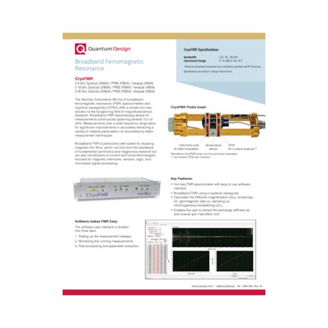 Quantum Design Ppms® Measurement System Qd Uk