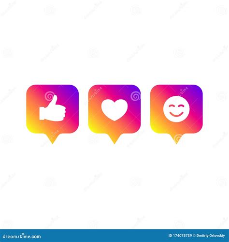 Social Media Modern Like 1 Follower 1 Comment 1 Gradient Color Like Follower Comment Button