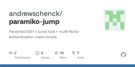 GitHub Andrewschenck Paramiko Jump Paramiko SSH Jump Host Multi Factor Authentication