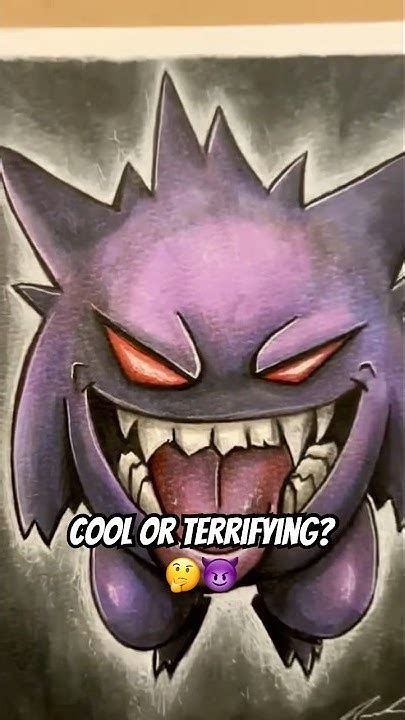Hand Drawn Bad Ass Gengar By Sketched Reality Real Life Pokemon Fan