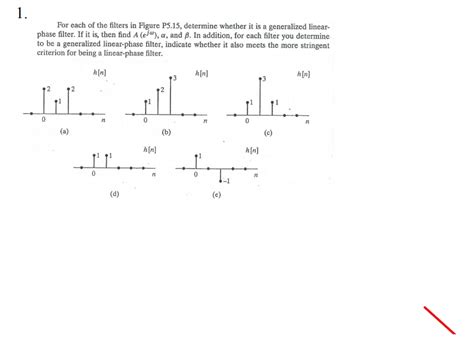 Solved For Each Of The Filters In Figure P5 15 Determine