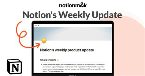 notion s weekly product update notion template