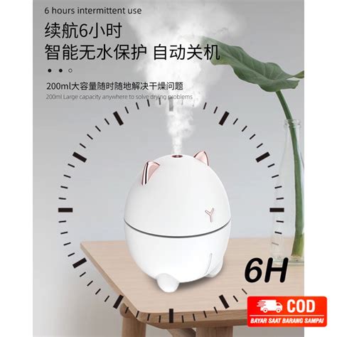 Jual Pengharum Ruangan Aromaterapi Dudu Cat Air Humidifier Ultrasonic