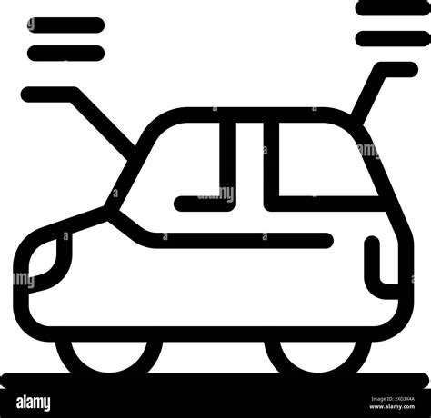 Autonomous Vehicle Driving On A Road Using Sensors For Navigation And Collision Avoidance Stock