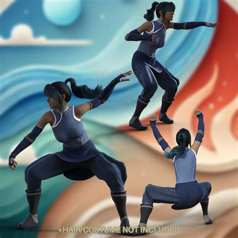 Element Bender Poses For Genesis 8 Female
