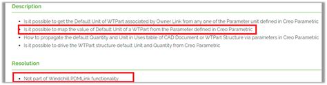 Mapping Unit Of Measure From Creo To Windchill Def Ptc Community
