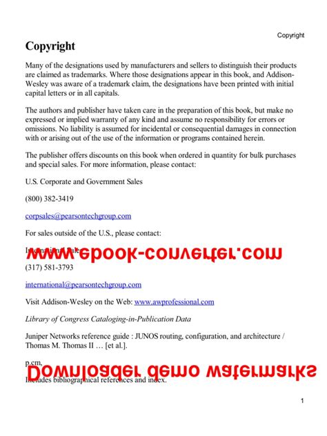 Juniper Networks Reference Pdf Quality Of Service Computer Network