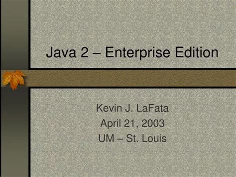 ppt java 2 enterprise edition powerpoint presentation free