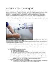 Lab 3 Aseptic Techniques Docx Explore Aseptic Techniques When Working With Microorganisms