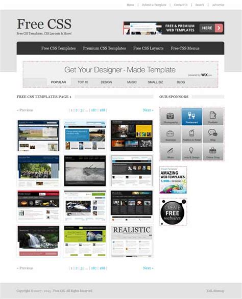 css templates free asp net holoserschool