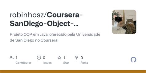 Github Robinhoszcoursera Sandiego Object Oriented Programming In