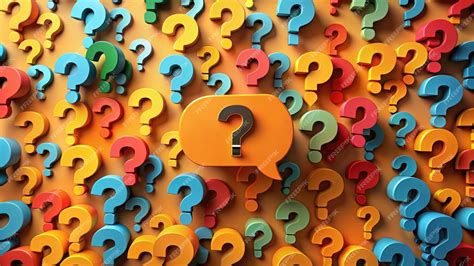 A Colorful Background With Many Question Marks And Question Marks