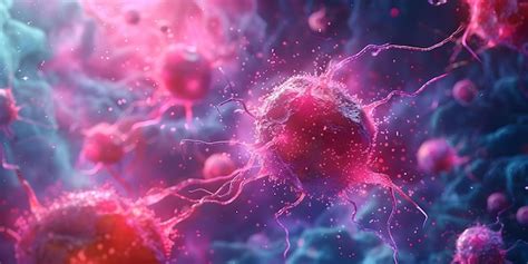 visualization of cancer cells using d rendering concept medical imaging