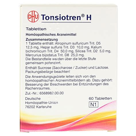 Tonsiotren H Tabletten Online Kaufen Medpex