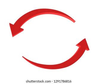 Two Circular Arrows Isolated On White Stock Illustration Shutterstock