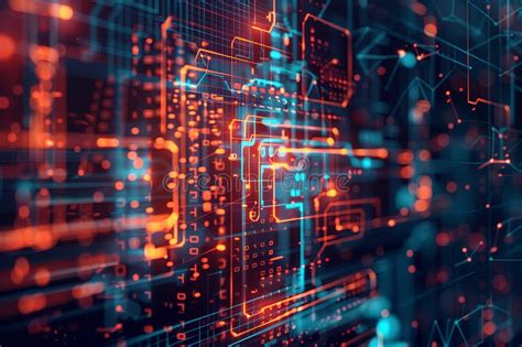 Digital Technology With Circuit Computer Communication Science Abstract Engineering Network