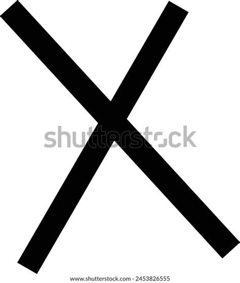 Multiplication Sum Eps Design Cross Stock Vector Royalty Free